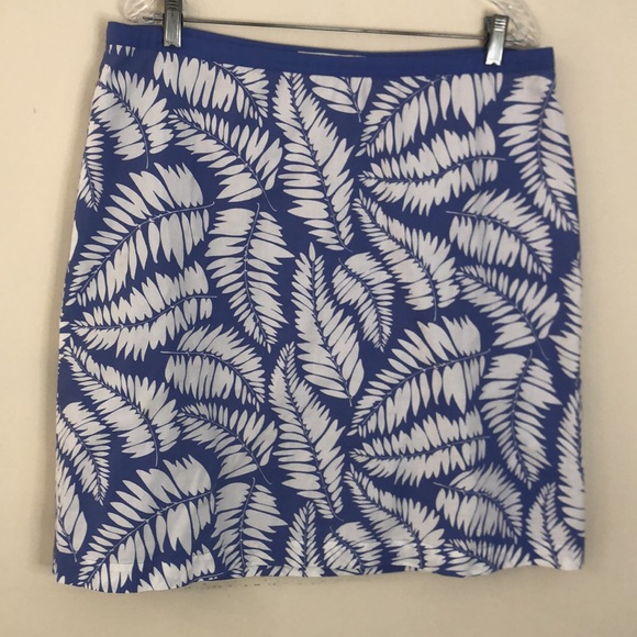 Boden | Skirts | Boden Preppy Cotton Mini Skirt Tropical Blue White ...